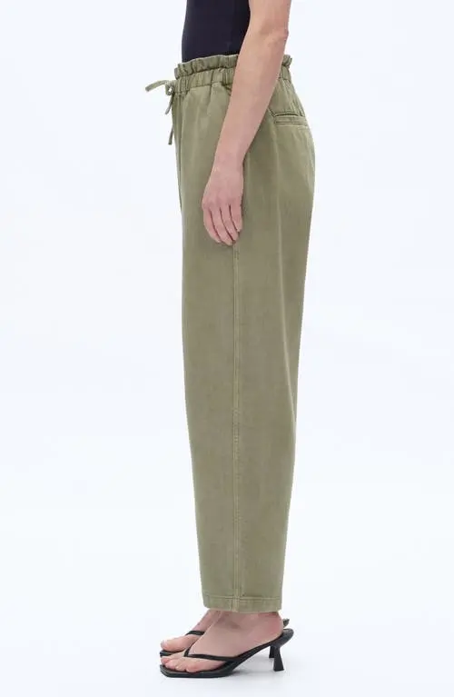 BAYEAS Paperbag High-waist Tapered Jeans