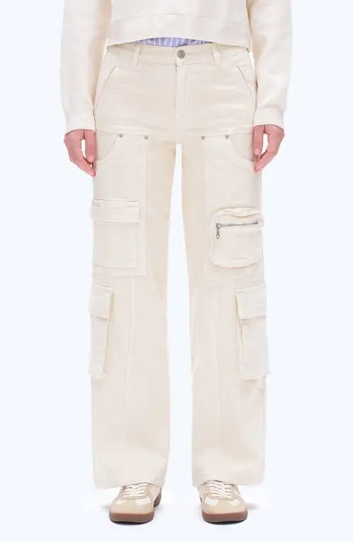 BAYEAS Paneled Wide Leg Cargo Jeans