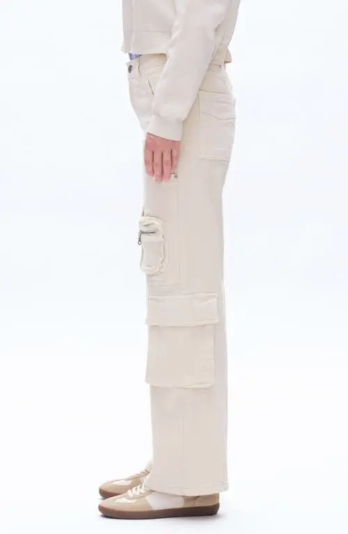 BAYEAS Paneled Wide Leg Cargo Jeans