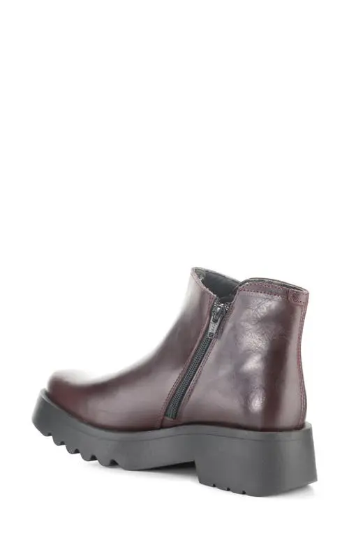 Fly London Platform Wedge Bootie - Wine