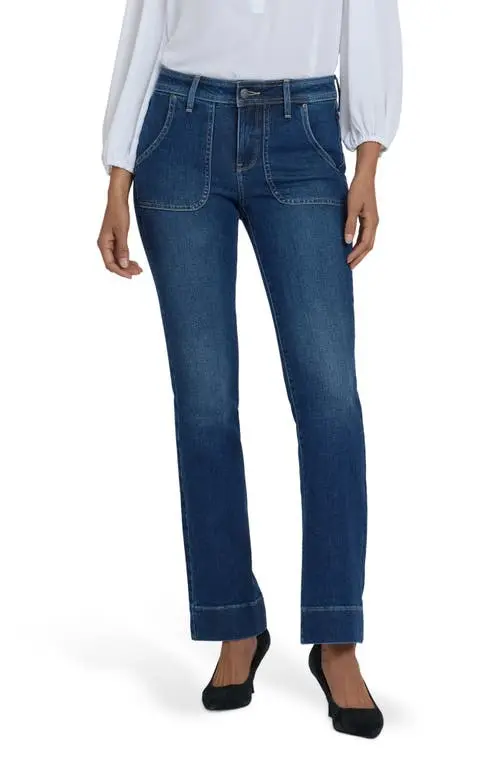 NYDJ Barbara Bootcut Jeans With Patch Pockets