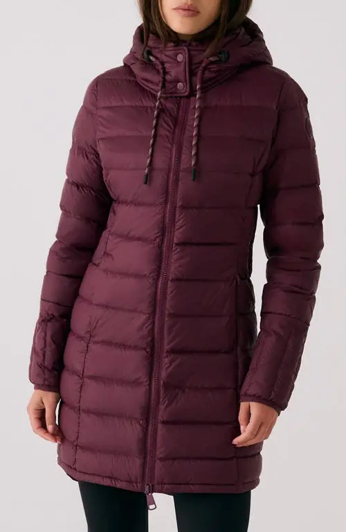 LOLE Claudia Hooded Packable Down Jacket - Dark Cherry