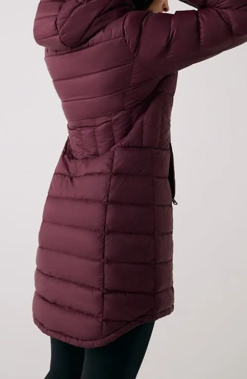 LOLE Claudia Hooded Packable Down Jacket - Dark Cherry