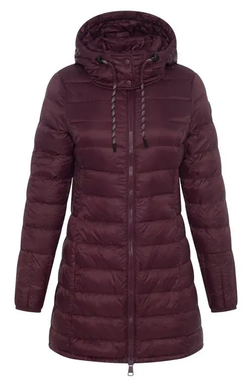 LOLE Claudia Hooded Packable Down Jacket - Dark Cherry