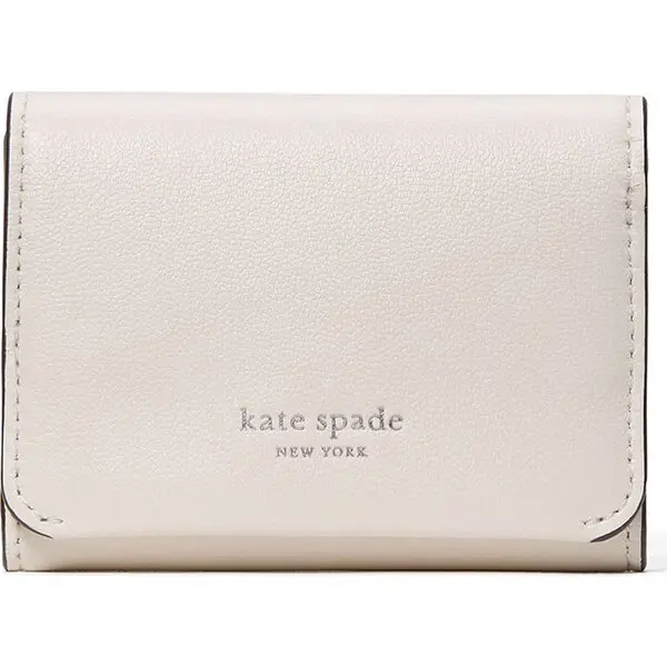 Kate Spade New York Halo Leather Card Case - Cream