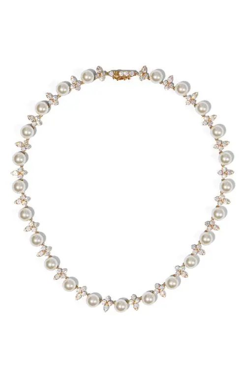Nadri Clustered Collar Necklace - Gold