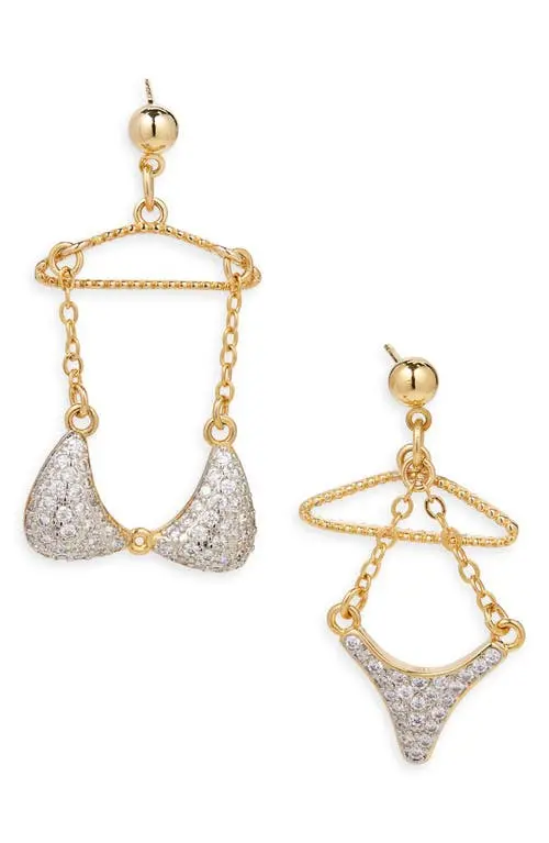VIDAKUSH Bikini Drop Earrings - Gold