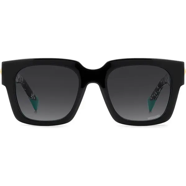 Missoni 51mm Square Sunglasses - Black/dark Grey Sf