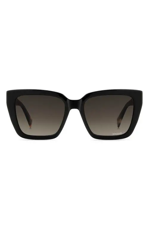 Missoni 54mm Embellished Square Sunglasses - Black/brown Sf