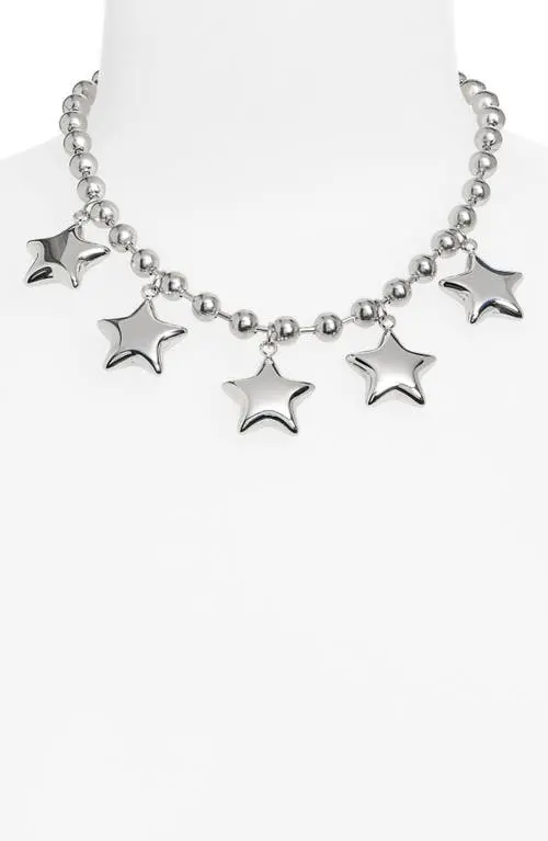 VIDAKUSH Bubble Five Star Ball Chain Necklace