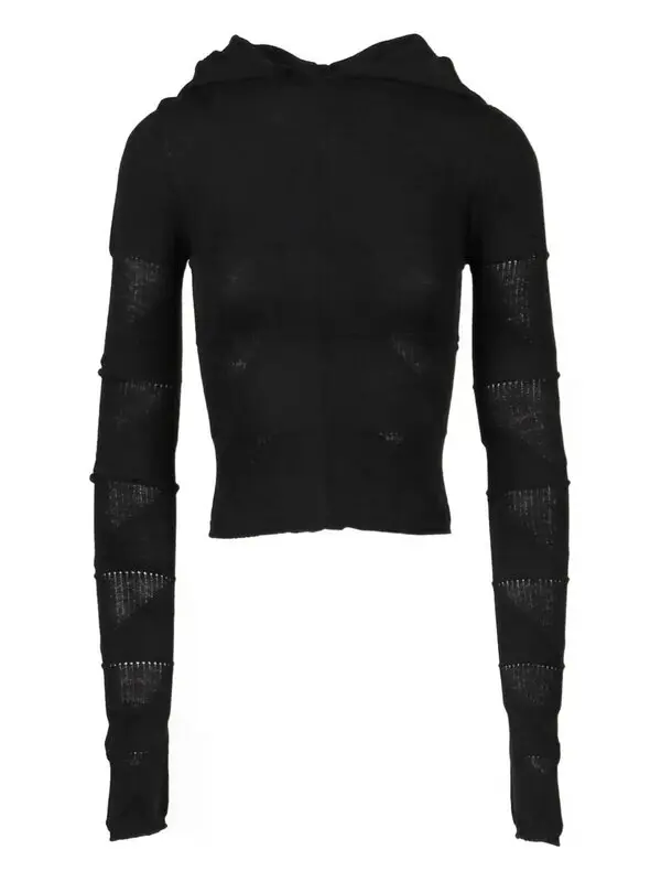 Rick Owens Hooded Wool Hoodie