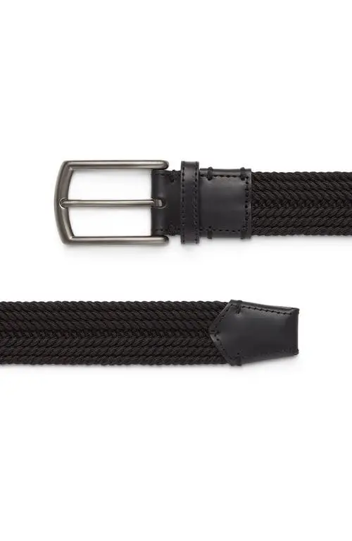 Zegna Triple Stitch™ Braided Belt - Black