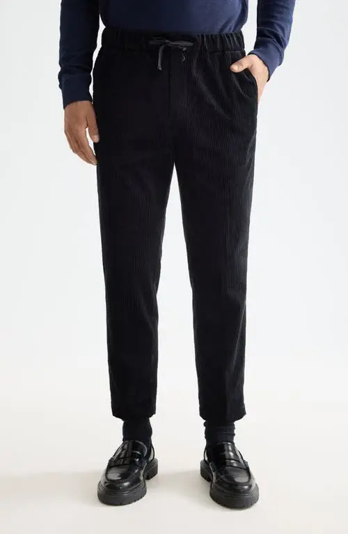 Scotch & Soda Fave Loose Tapered Cotton Corduroy Joggers - Anthracite