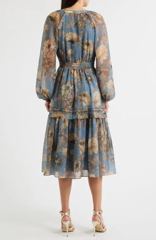 Kobi Halperin Belle Long Sleeve Midi Dress
