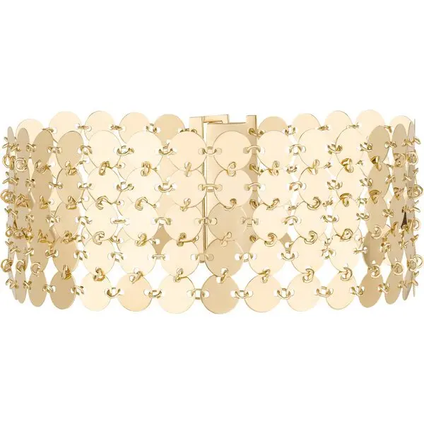 Lana Jewelry Chainmail Five-row Bracelet - Gold