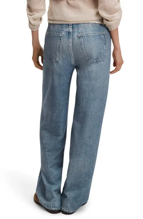 Rag & Bone Rb Miramar Pull-on Wide Leg Cotton Terry Sweatpant Jeans - Ellis