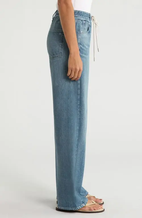 Rag & Bone Rb Miramar Pull-on Wide Leg Cotton Terry Sweatpant Jeans - Ellis