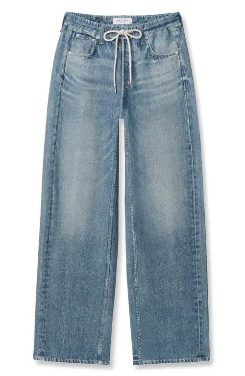 Rag & Bone Rb Miramar Pull-on Wide Leg Cotton Terry Sweatpant Jeans - Ellis