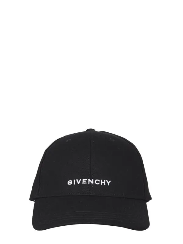 Givenchy Curved Logo Cap - Black