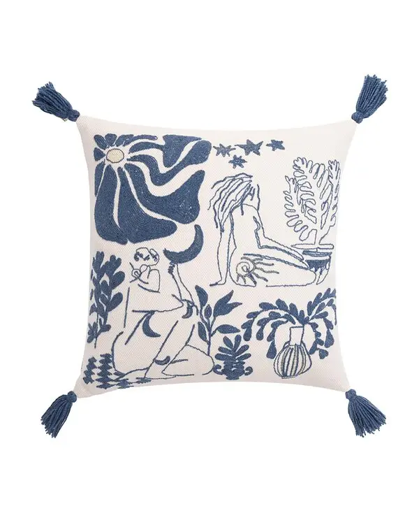 GAURI KOHLI Sialkot Pillow Cover, 20 X 20 - Multicolored
