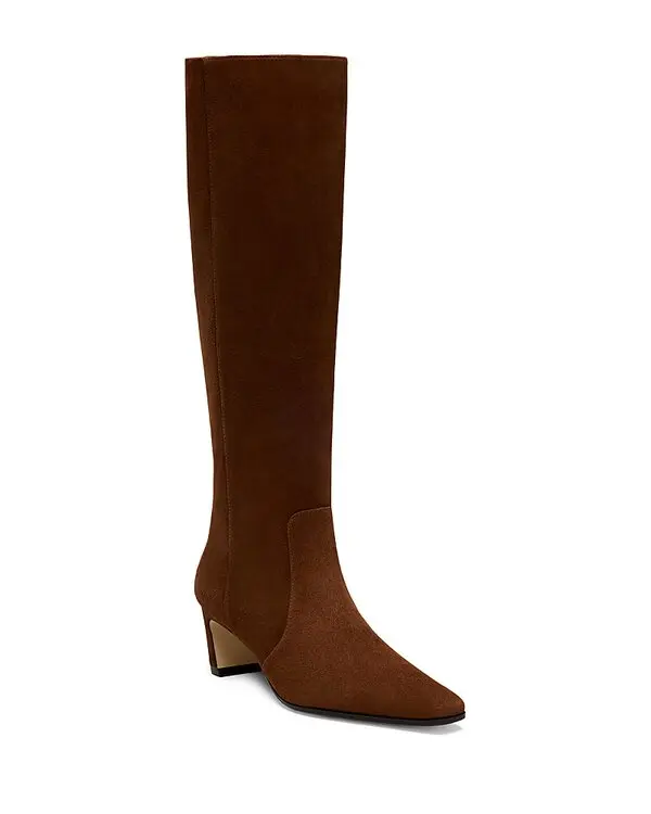 STUART WEITZMAN Stassi 50 Boots - Deep Coffee