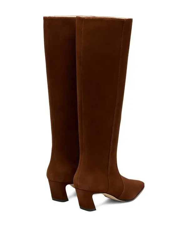 STUART WEITZMAN Stassi 50 Boots - Deep Coffee