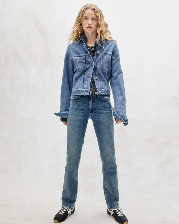 Rag & Bone Harlow Mid-rise Straight Leg Jeans - Ness