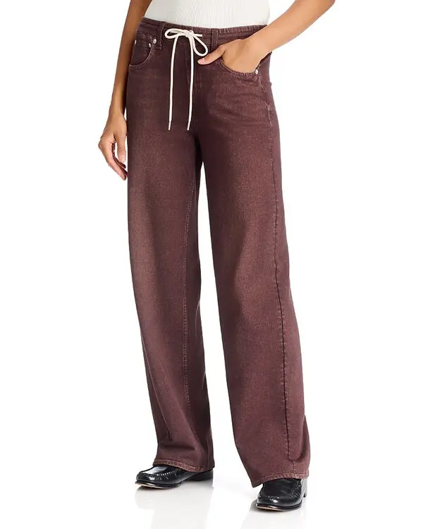 Rag & Bone Miramar Terry Wide Leg Pants - Chocolate