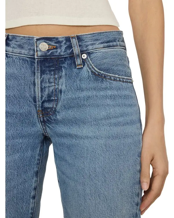 FRAME Amelia Gray Low Rise Wide Leg Jeans - Rapture