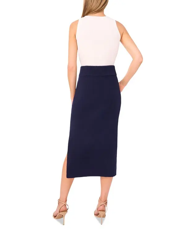 Ted Baker London Side Slit Maxi Skirt - Classic Navy