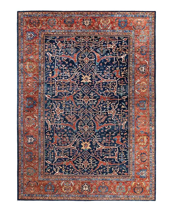 Bloomingdale'S Serapi M0103-80 Area Rug, 10'0x13'8 - Blue
