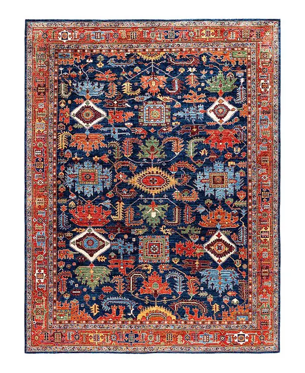 Bloomingdale'S Serapi M0103-88 Area Rug, 9'0x11'9 - Blue