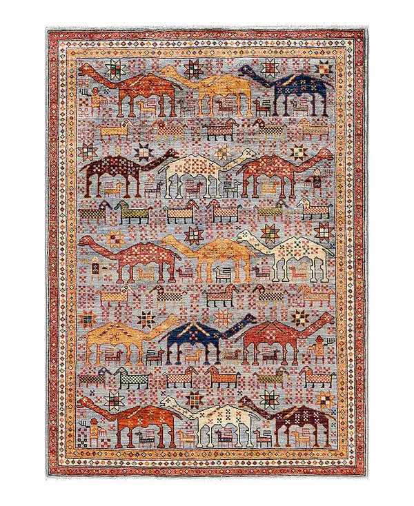 Bloomingdale'S Serapi M0103-319 Area Rug, 4'2x5'10 - Gray