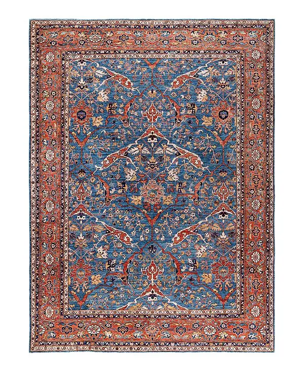 Bloomingdale'S Serapi M0103-120 Area Rug, 9'1x12'3 - Blue