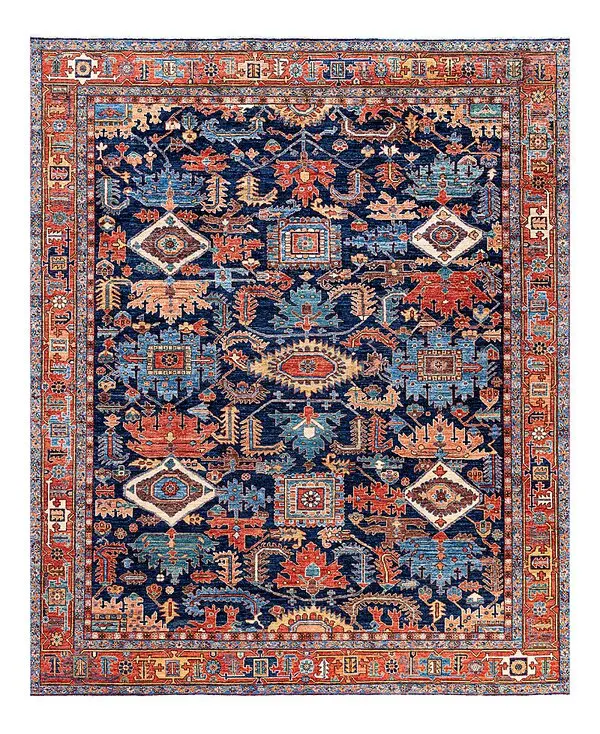 Bloomingdale'S Serapi M0103-243 Area Rug, 8'0x9'10 - Blue