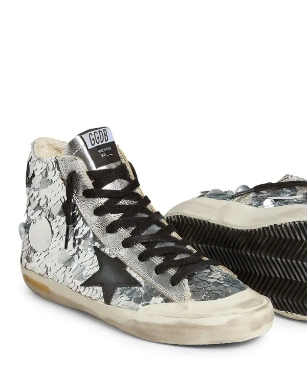 GOLDEN GOOSE Ball Star Double Embellished High-top Sneakers