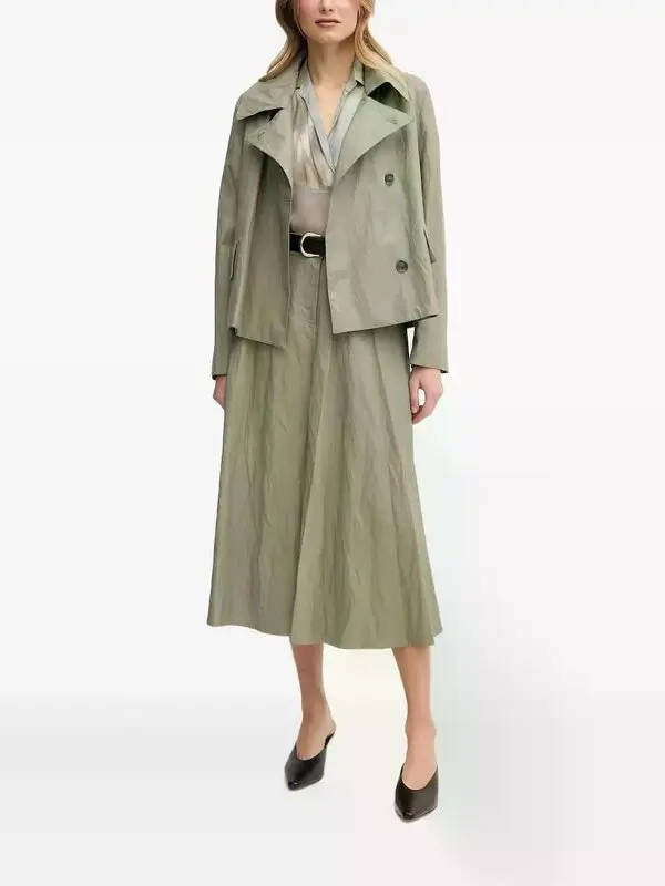 SANDRO FERRONE Asymmetrical-fastening Point Lapel Coat