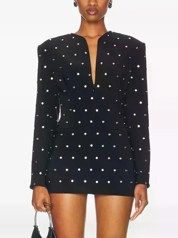 Norma Kamali Studded Fitted Jacket