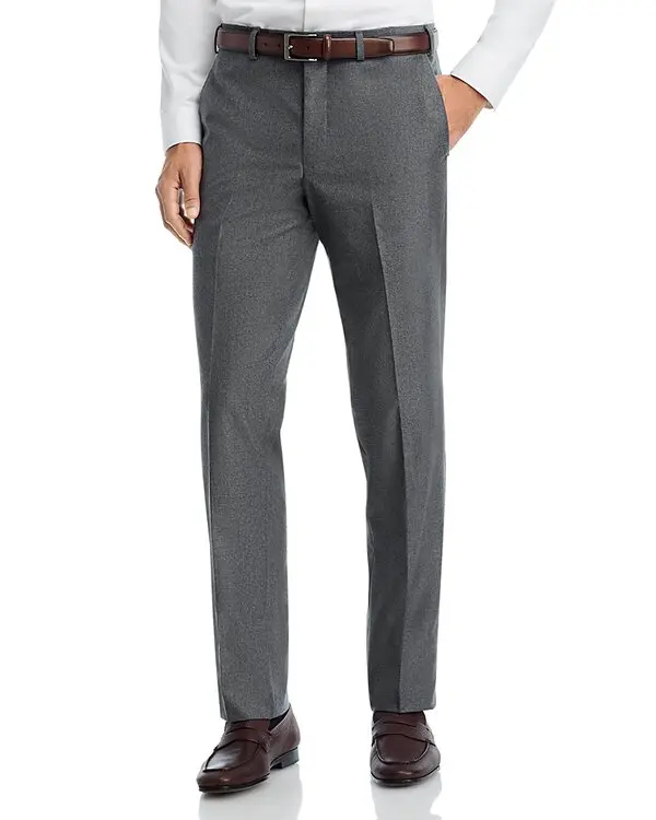 Bloomingdale'S Flannel Flat Front Trousers Exclusive