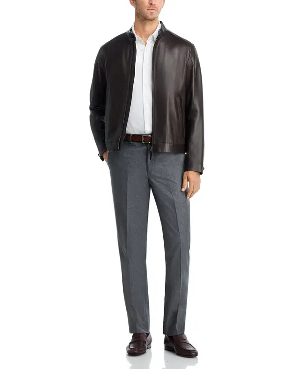 Bloomingdale'S Flannel Flat Front Trousers Exclusive