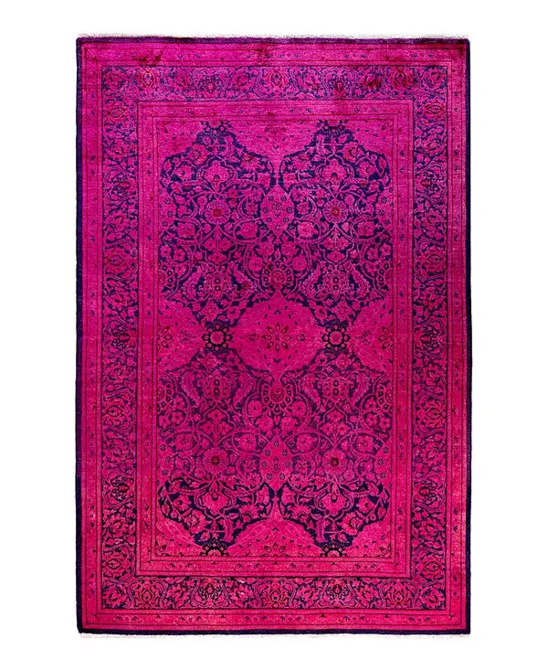 Bloomingdale'S Fine Vibrance M1180 Area Rug, 4'2x6'3 - Pink