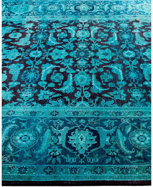 Bloomingdale'S Fine Vibrance M1322 Area Rug, 6'2x9'3 - Blue