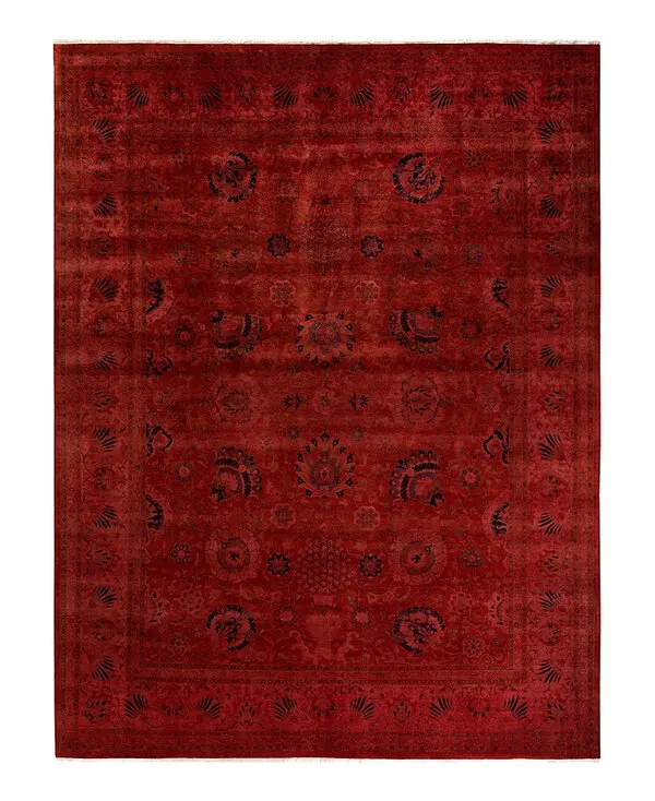 Bloomingdale'S Fine Vibrance M1611 Area Rug, 9'2x12'1 - Red