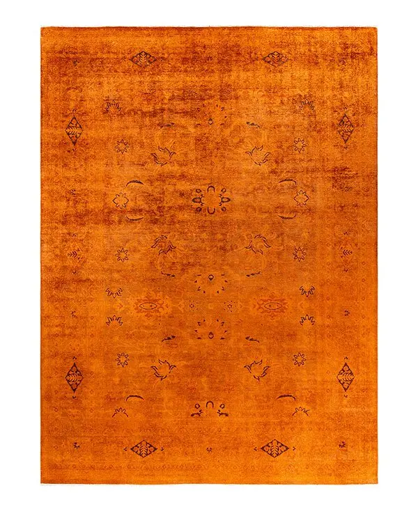 Bloomingdale'S Fine Vibrance M1323 Area Rug, 9'2x12'2 - Orange