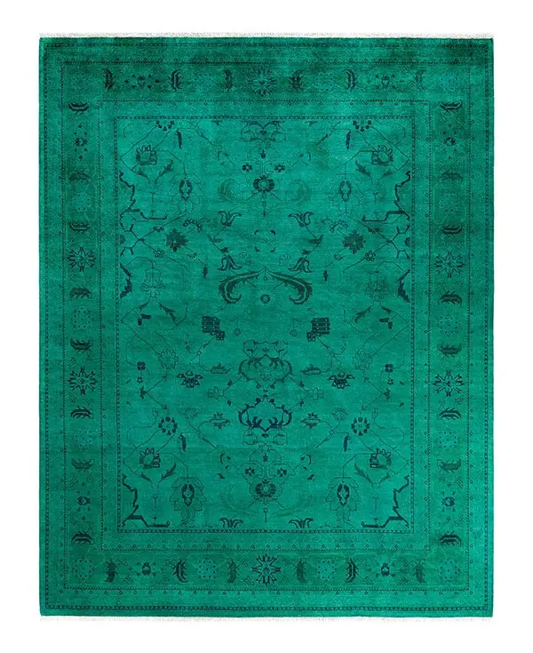 Bloomingdale'S Fine Vibrance M1515 Area Rug, 8'2x10'4 - Green