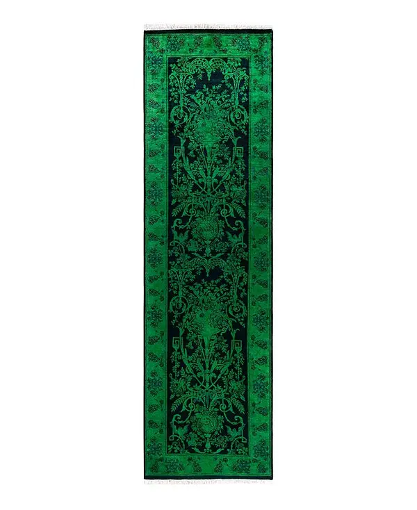 Bloomingdale'S Fine Vibrance M1159 Runner Area Rug, 2'7x9'0 - Green