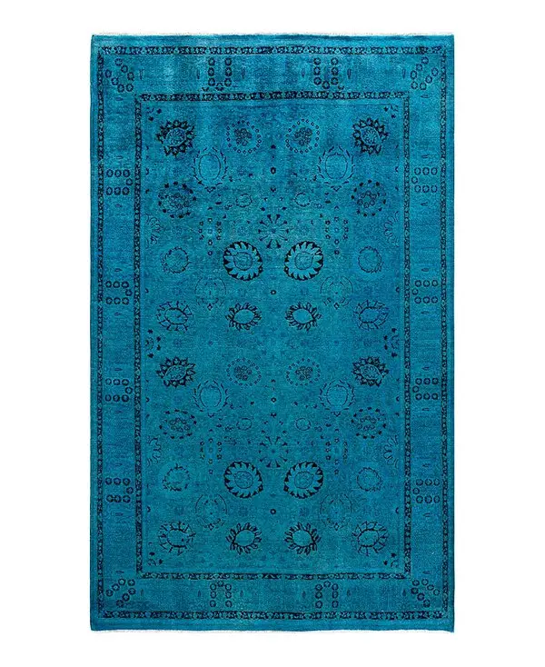 Bloomingdale'S Fine Vibrance M1151 Area Rug, 4'7x7'4 - Blue