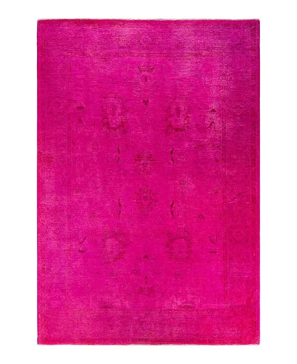 Bloomingdale'S Fine Vibrance M1357 Area Rug, 6'1x8'10 - Pink