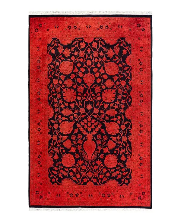 Bloomingdale'S Fine Vibrance M1411 Area Rug, 4'1x6'4 - Orange