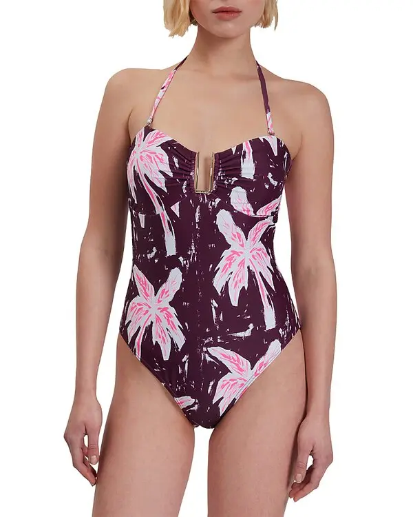 Ted Baker London Printed One Piece Swimsuit